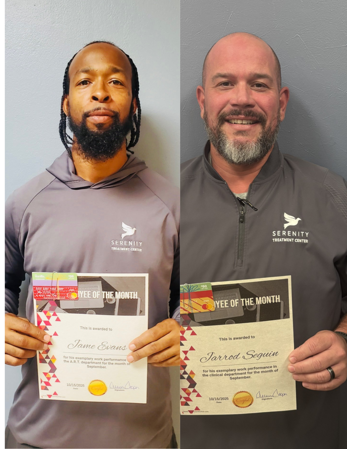 Serenity Center Employees of the Month – October - Baton Rouge ...